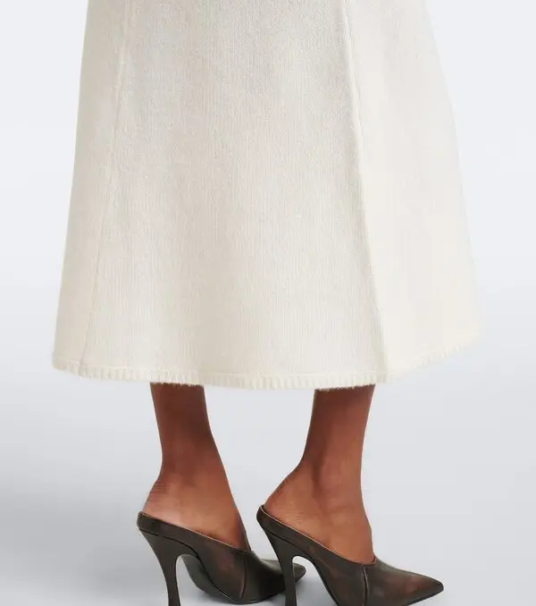 Magda Butrym Wool, Silk, And Cashmere Midi Dress