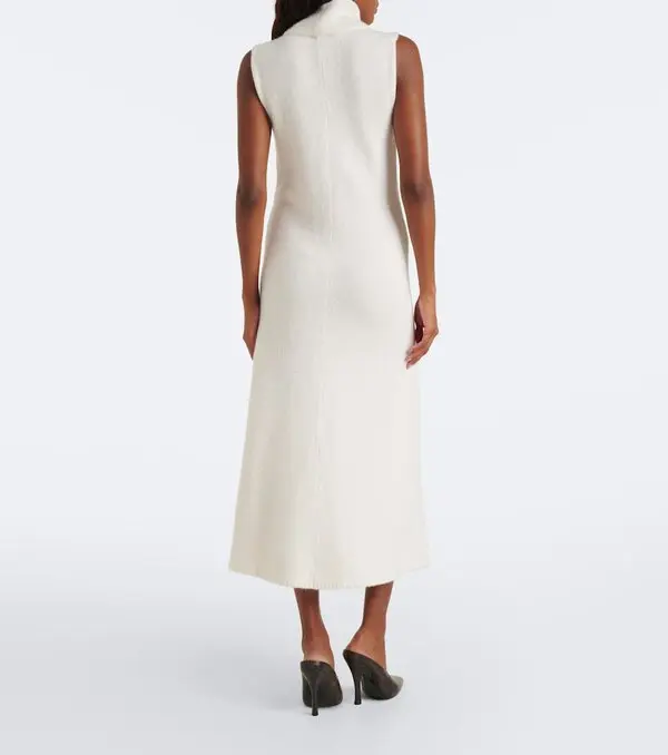 Magda Butrym Wool, Silk, And Cashmere Midi Dress
