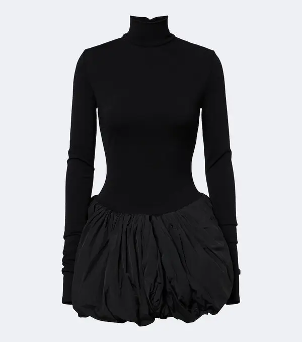 Magda Butrym Paneled Wool-blend Minidress