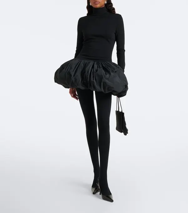 Magda Butrym Paneled Wool-blend Minidress