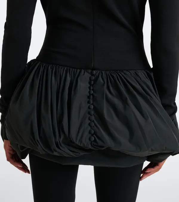 Magda Butrym Paneled Wool-blend Minidress