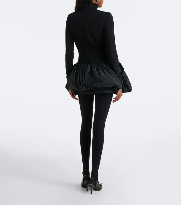 Magda Butrym Paneled Wool-blend Minidress