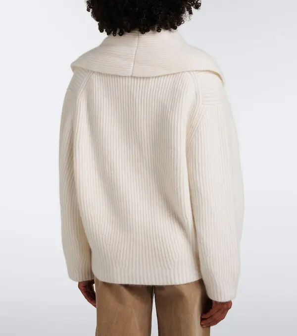 Arch4 Lucille Ribbed-knit Cashmere Cardigan