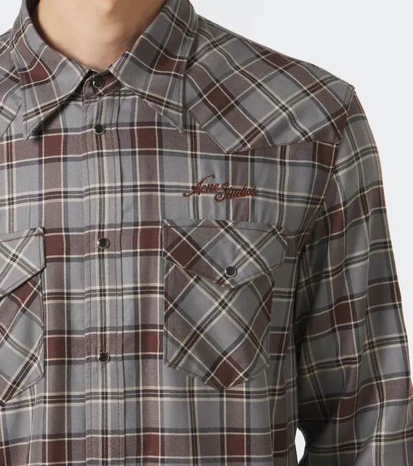 Acne Studios Surrow Checked Flannel Shirt