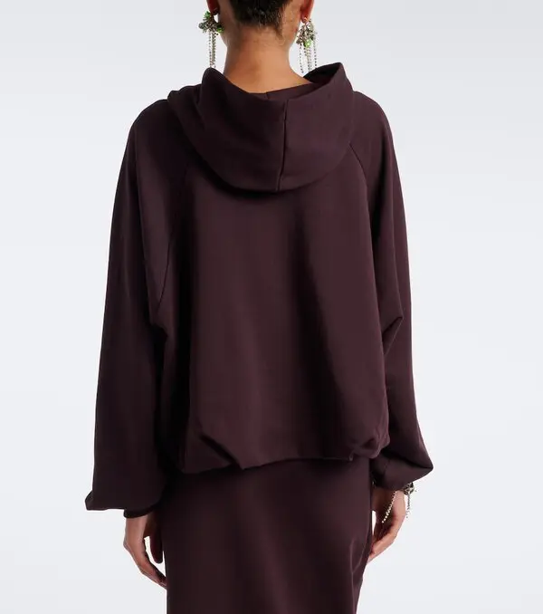Dries Van Noten Hooded Cotton Jersey Sweatshirt