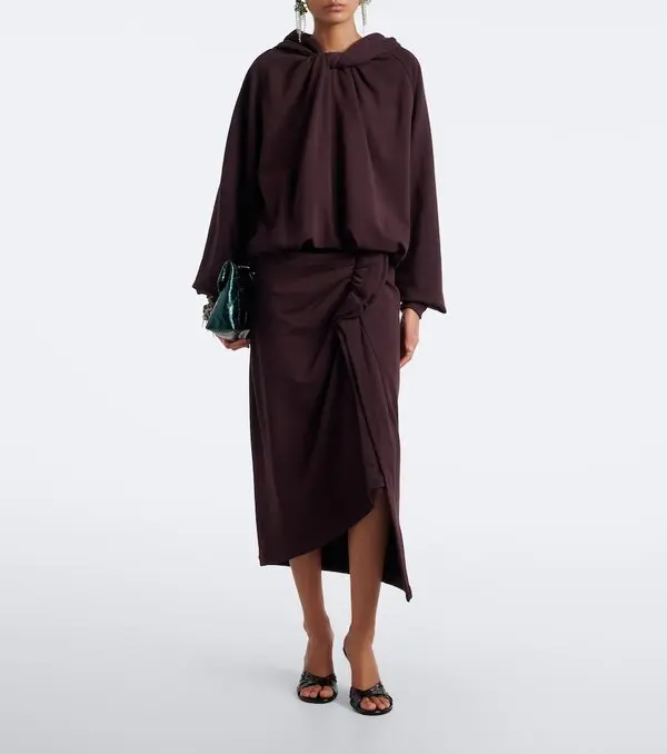 Dries Van Noten Hooded Cotton Jersey Sweatshirt
