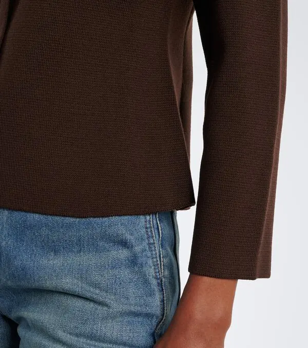 Saint Laurent Knitted Wool Cardigan