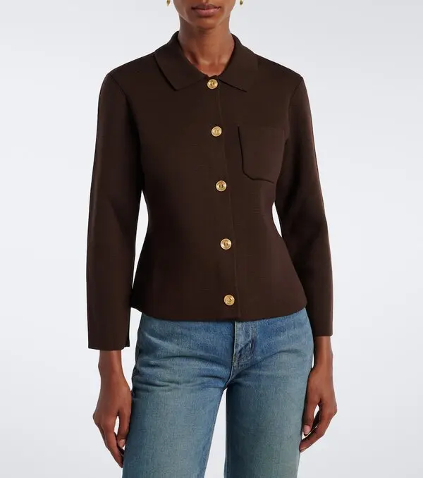 Saint Laurent Knitted Wool Cardigan