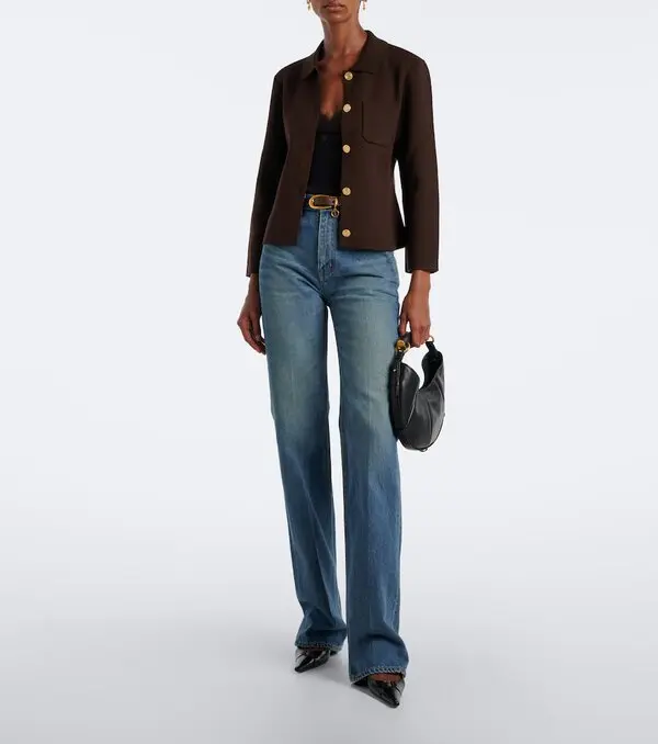 Saint Laurent Knitted Wool Cardigan