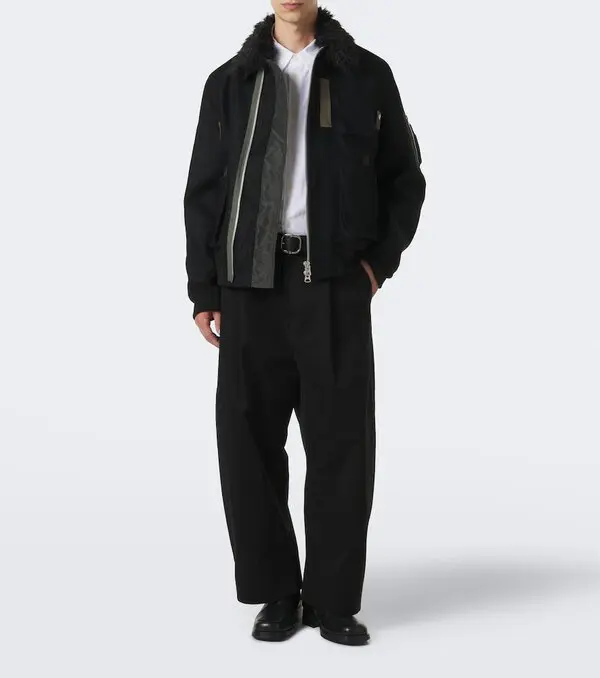 Sacai Wool Blouson Jacket