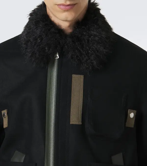 Sacai Wool Blouson Jacket