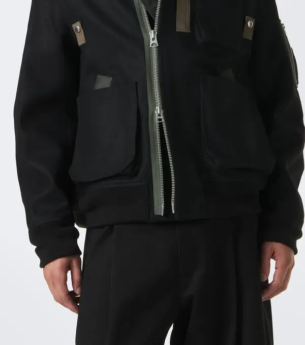 Sacai Wool Blouson Jacket