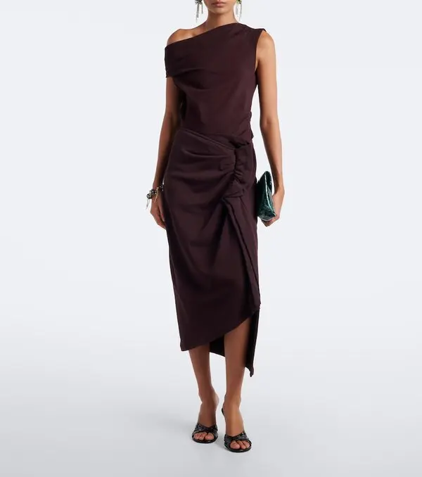 Dries Van Noten Asymmetric Cotton Jersey Top