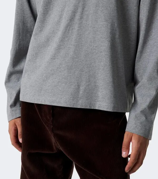 Miu Miu Embroidered Logo Cotton Jersey T-shirt