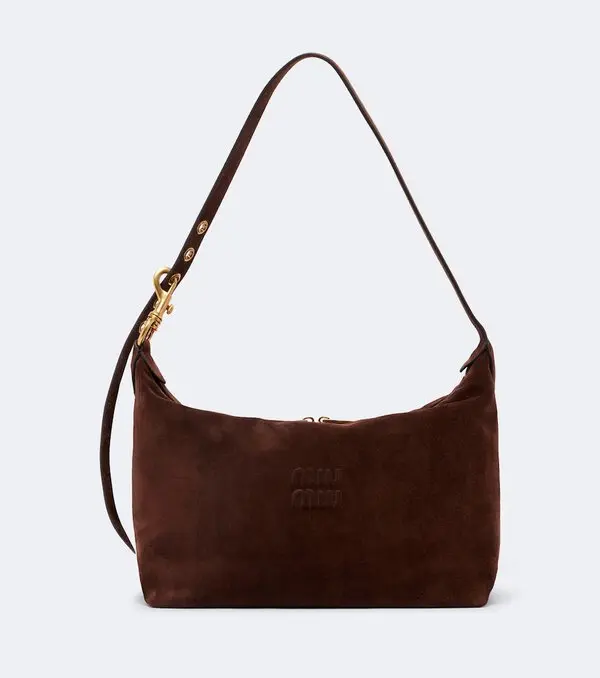Miu Miu Spirit Suede Shoulder Bag