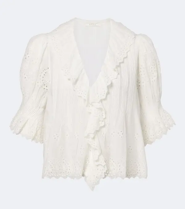 DÔEN Henri Broderie Anglaise Cotton Top