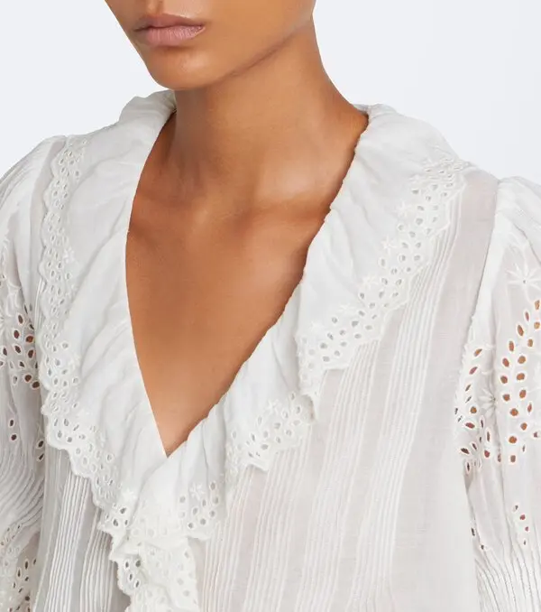 DÔEN Henri Broderie Anglaise Cotton Top