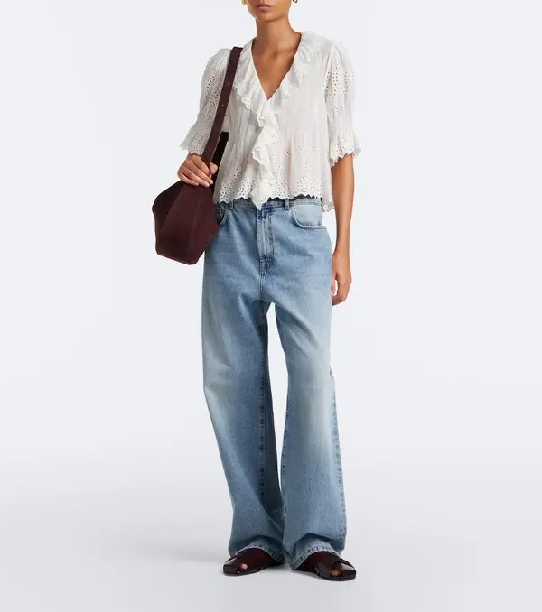 DÔEN Henri Broderie Anglaise Cotton Top