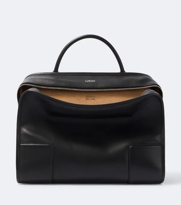 Loewe Amazona 180 Xl Leather Top-handle Bag - Black
