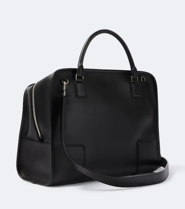 Loewe Amazona 180 Xl Leather Top-handle Bag - Black