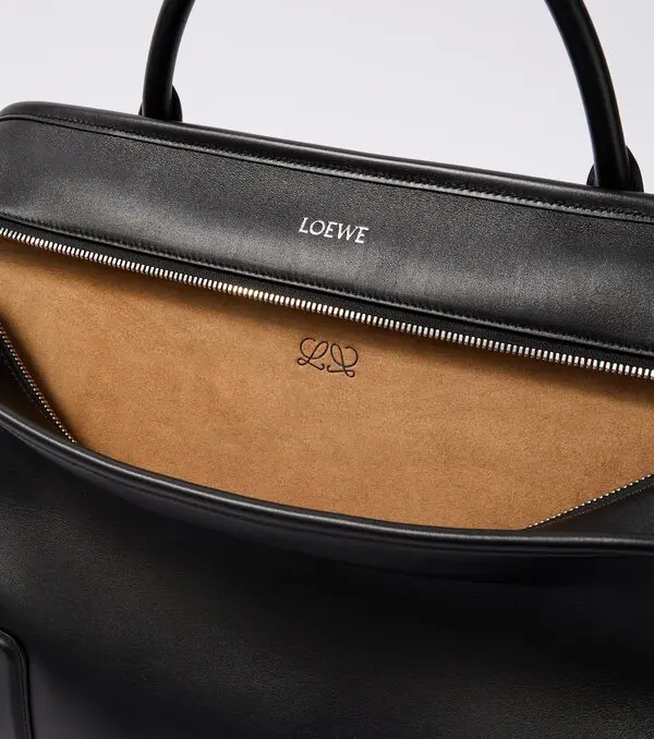 Loewe Amazona 180 Xl Leather Top-handle Bag - Black
