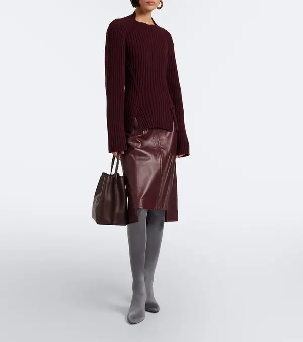 Victoria Beckham Harlow Jersey Over-the-knee Boots - Grey