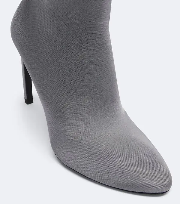 Victoria Beckham Harlow Jersey Over-the-knee Boots - Grey