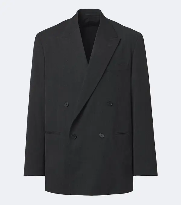 A.PRESSE Double-breasted Wool Blazer