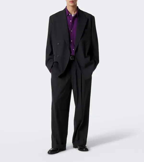 A.PRESSE Double-breasted Wool Blazer