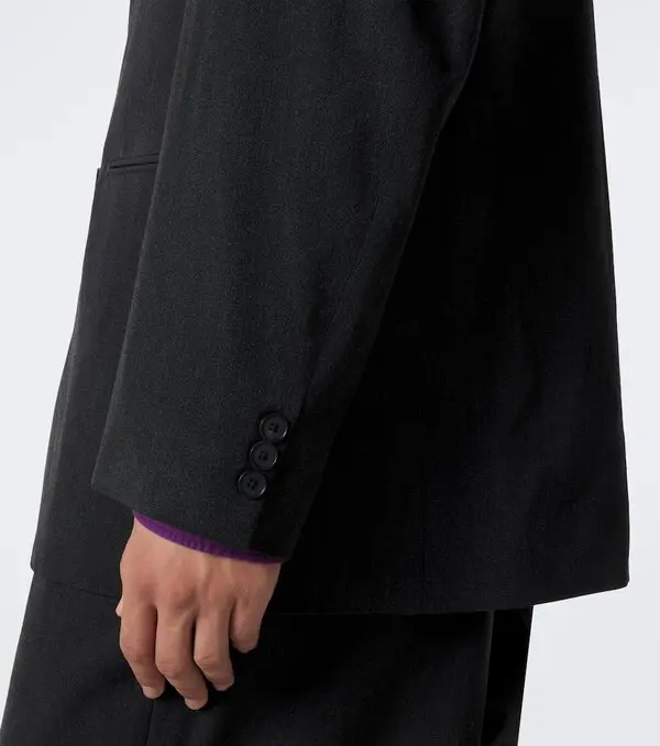 A.PRESSE Double-breasted Wool Blazer