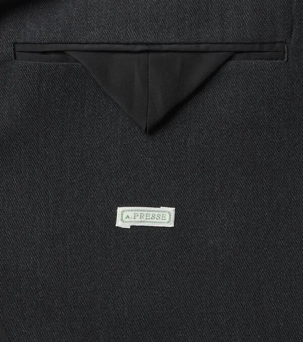 A.PRESSE Double-breasted Wool Blazer
