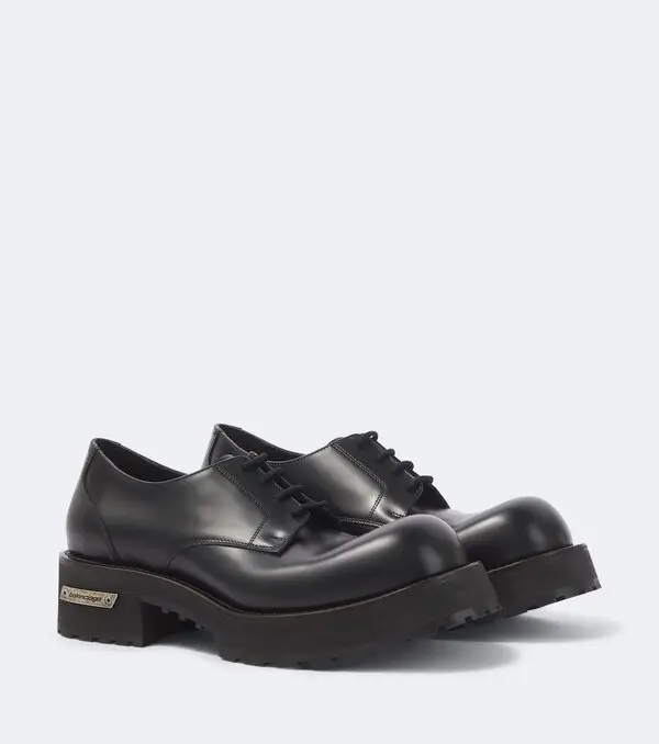 Balenciaga Venom Leather Derby Shoes