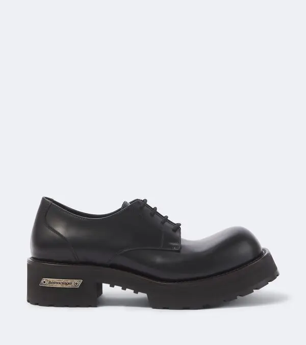 Balenciaga Venom Leather Derby Shoes
