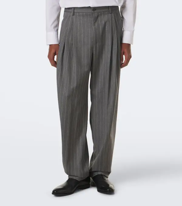Dolce & Gabbana Pinstripe Virgin Wool Suit Pants
