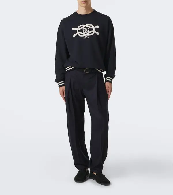 Dolce & Gabbana Logo Embroidered Sweatshirt