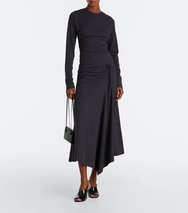 LEMAIRE Cotton Jersey Crêpe Midi Dress