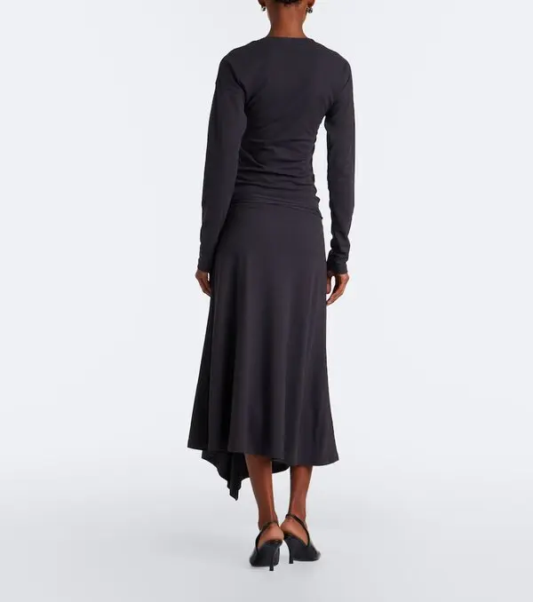 LEMAIRE Cotton Jersey Crêpe Midi Dress