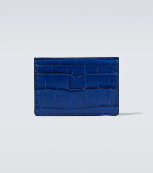 TOM FORD Leopard-print Leather Card Holder