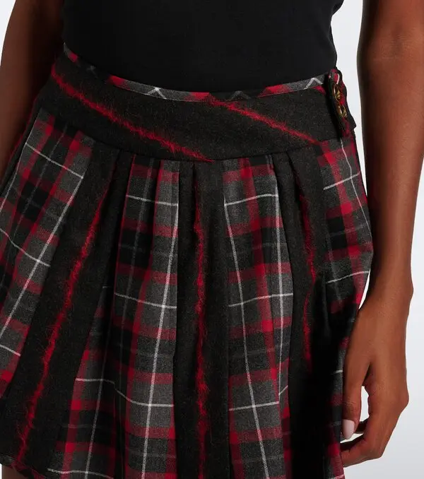 VIVIENNE WESTWOOD Tartan Wool Miniskirt