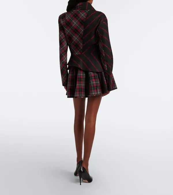 VIVIENNE WESTWOOD Tartan Wool Miniskirt