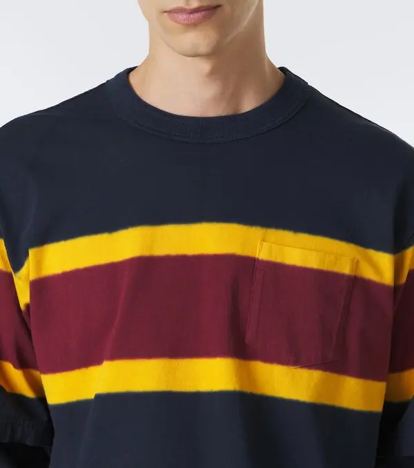 Sacai Striped Cotton Jersey Sweatshirt