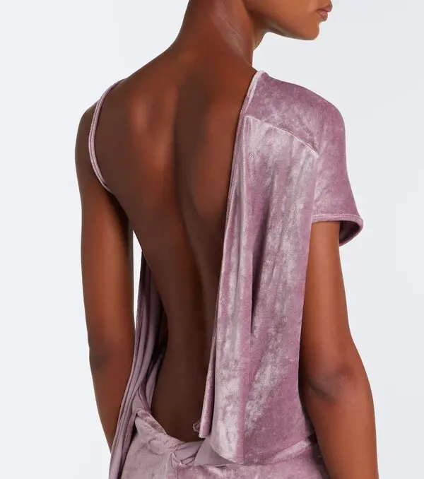 Rick Owens Draped Velvet Gown