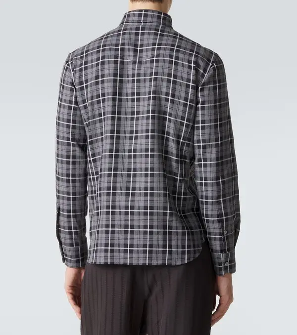 TOM FORD Checked Cotton Twill Western Shirt