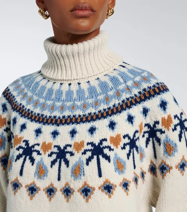 Alanui Virgin Wool Turtleneck Sweater