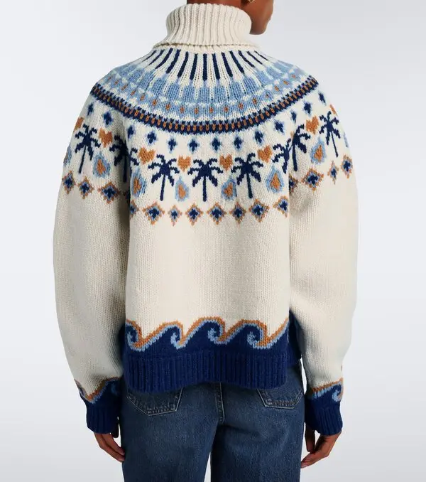 Alanui Virgin Wool Turtleneck Sweater