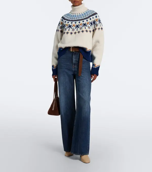 Alanui Virgin Wool Turtleneck Sweater