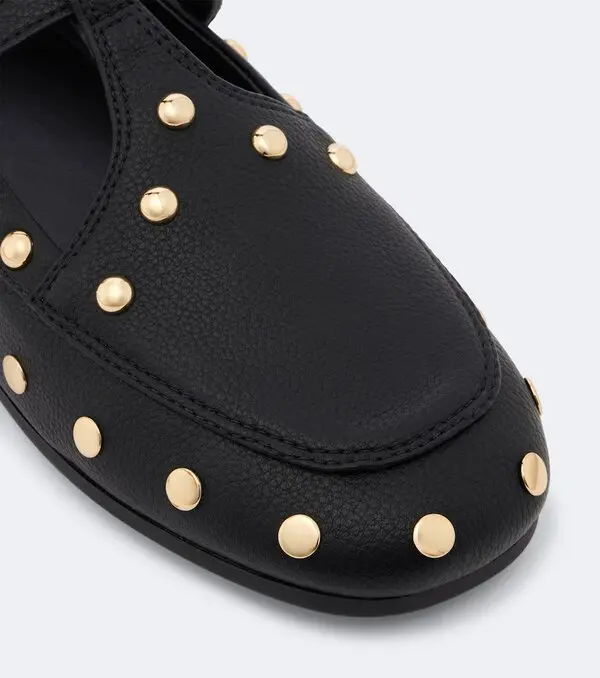 GANNI Mary Jenny Studded Flats