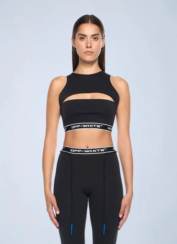 Off-White Logo Motif Cut Out Top