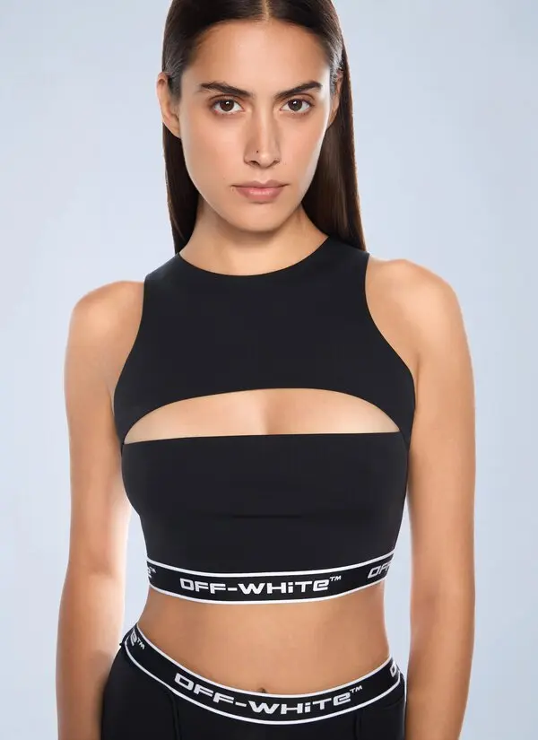 Off-White Logo Motif Cut Out Top