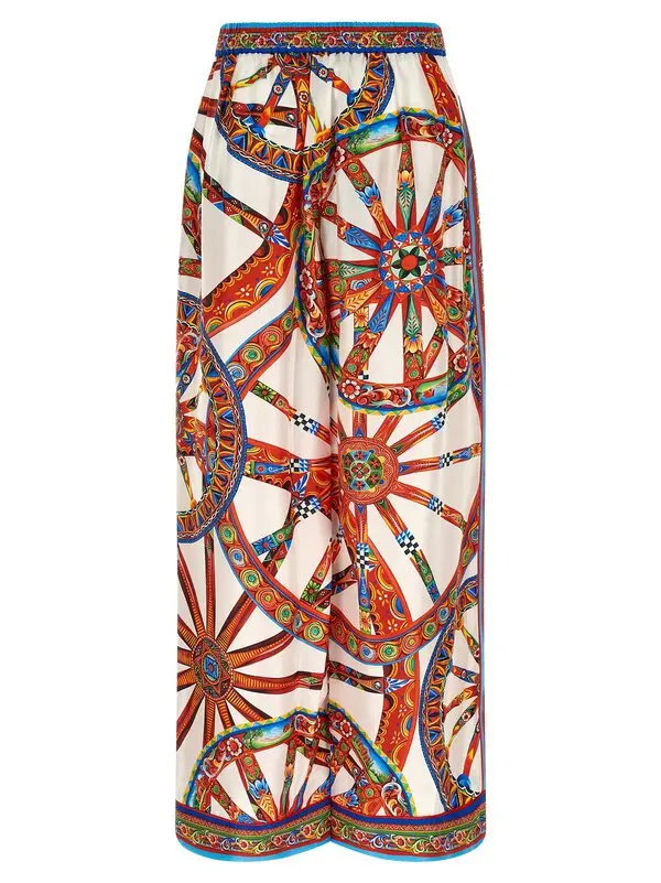 Dolce & Gabbana Silk Twill Vanity Pants